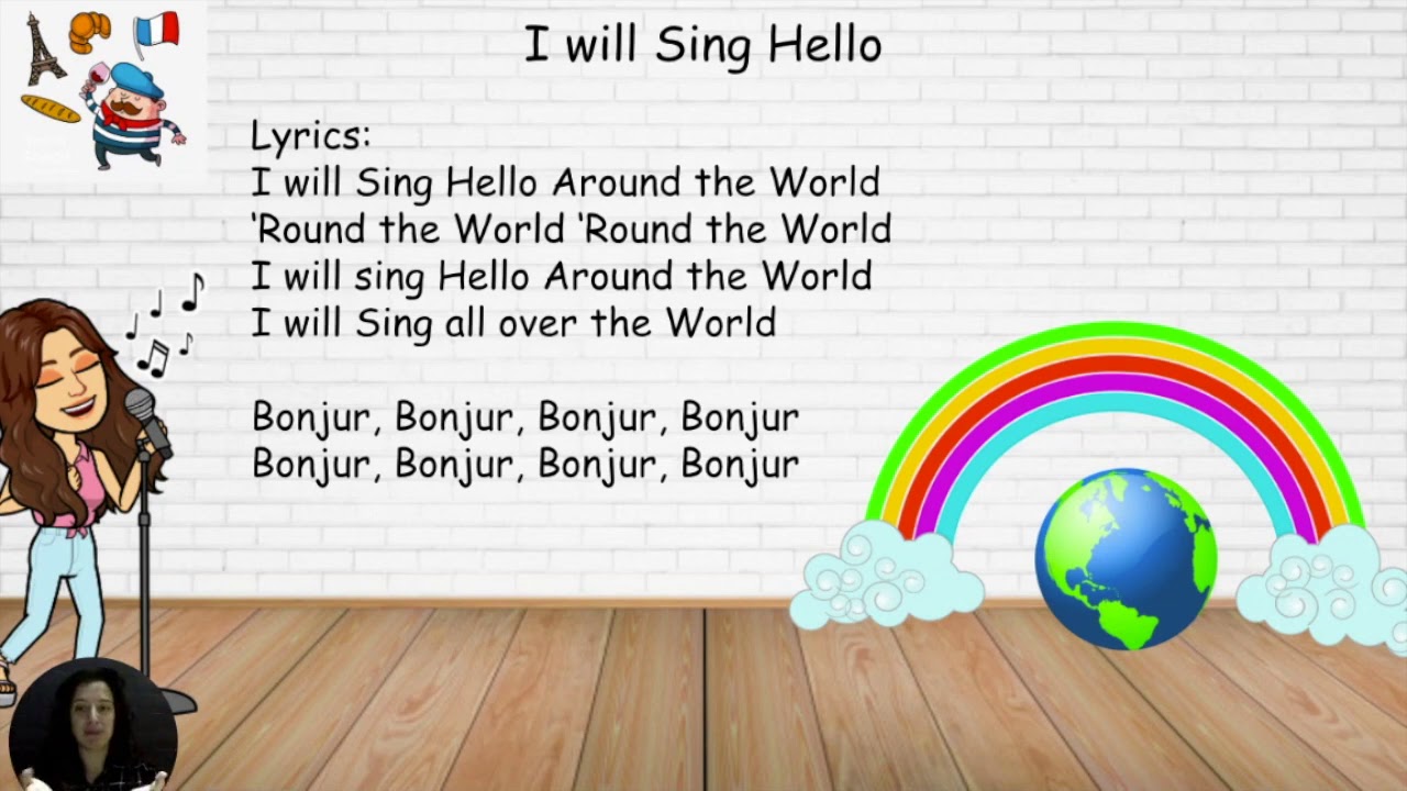 I Will Sing Hello (Bonjur) - YouTube