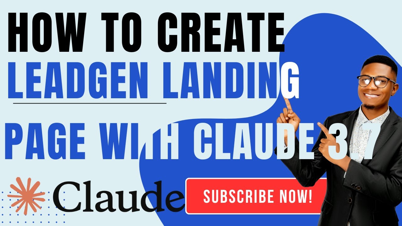 How to create a leadgen landing page with Claude 3 7 Sonnet - YouTube