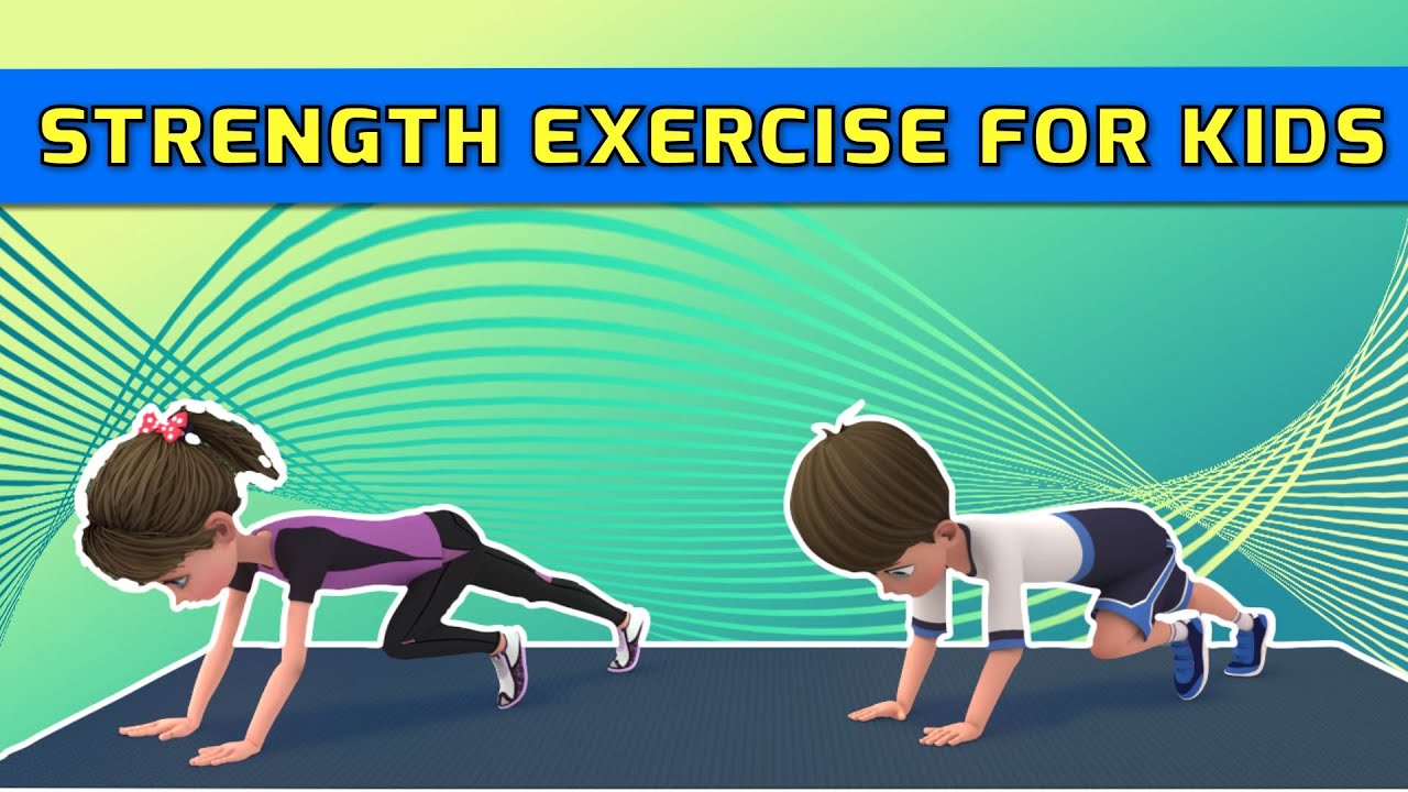 EASY BODY STRENGTHENING EXERCISES FOR KIDS | Kids Exercise - YouTube