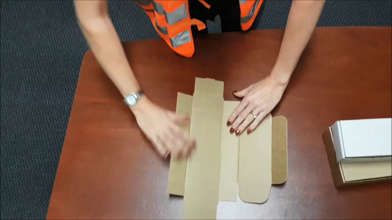 How to fold a Mailer Box by The Packaging Place - YouTube
