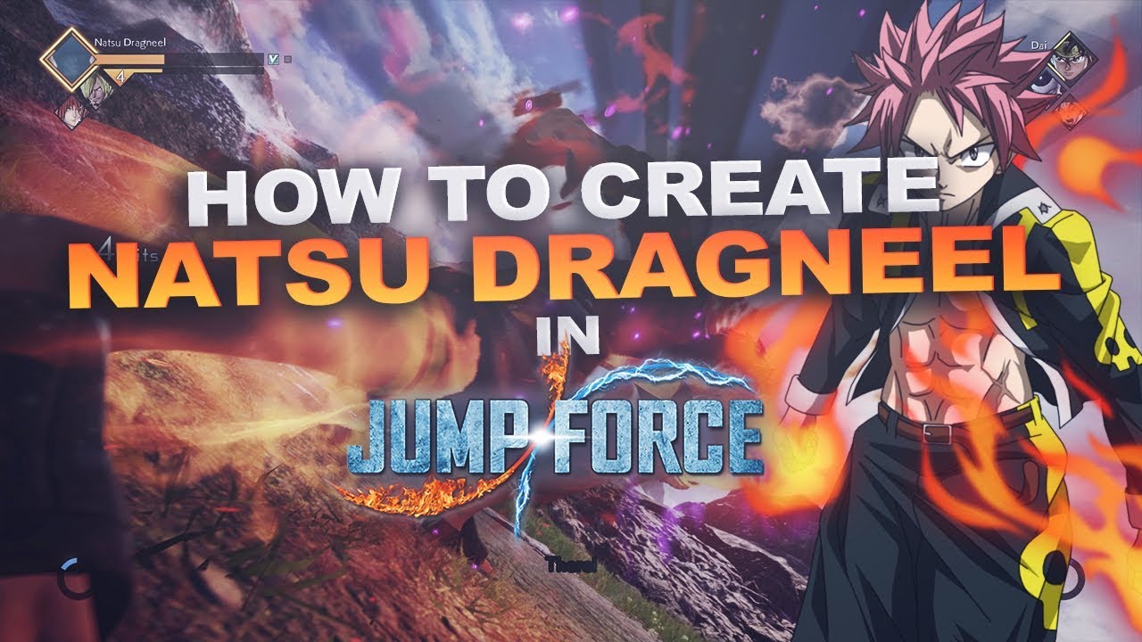 How to create "Natsu Dragneel" from Fairy Tail in Jump Force! - YouTube