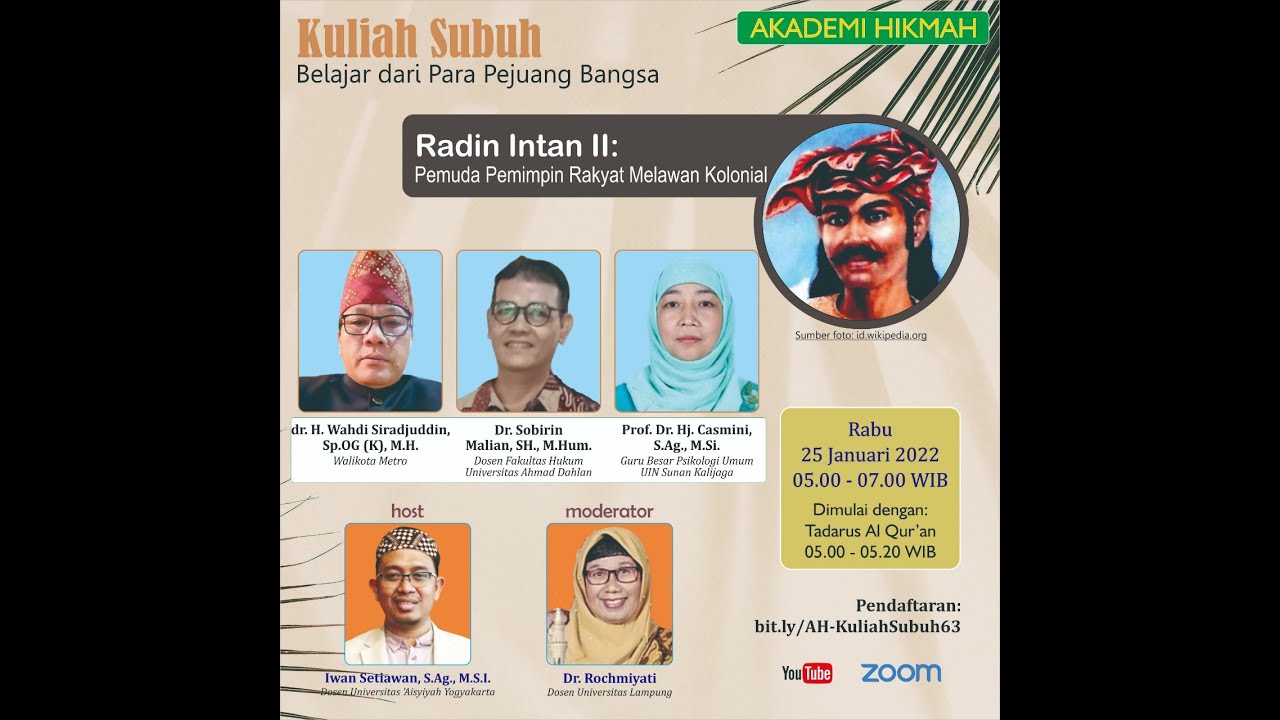 KS | BPPN: "Radin Intan II: Pemuda Pemimpin Rakyat Melawan Kolonial ...