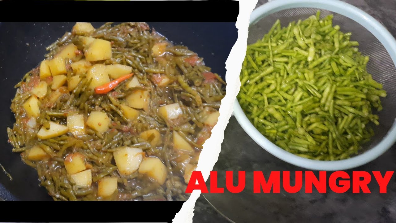 Alu mungry recipe ||mosam badal raha hy lahore ka||ammi ny roti bna k ...
