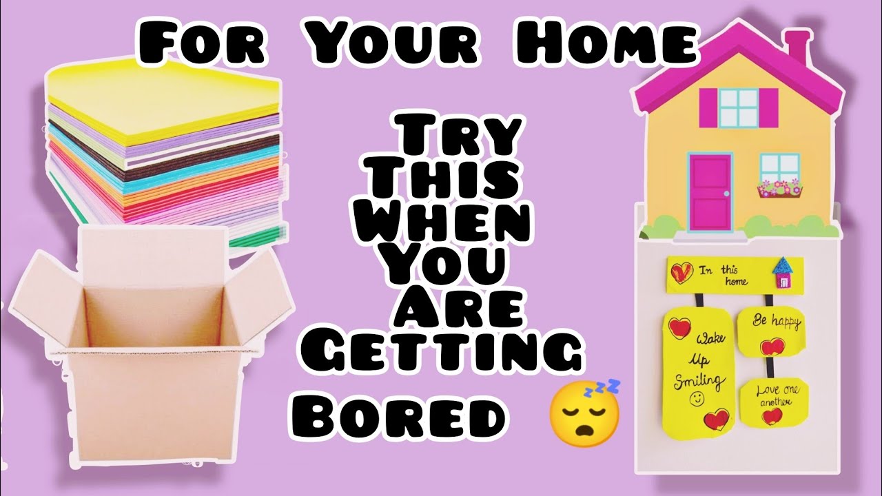 How To Make Wall Decor For A Happy Home| Rules For A Happy Home 🏡 - YouTube