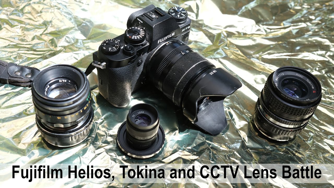 Fujifilm with Helios, Tokina and CCTV Lens Battle - YouTube