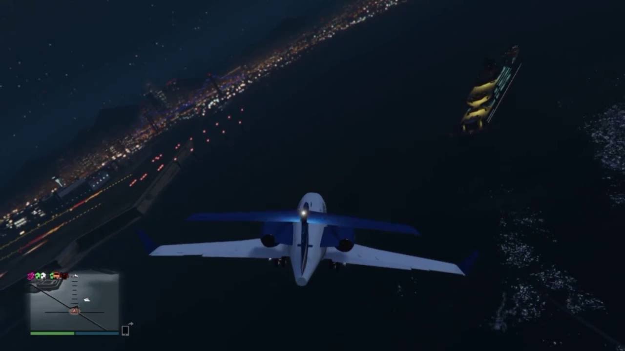 Stunt flying private jet through city gta 5 dlc glitch pacific standard ...