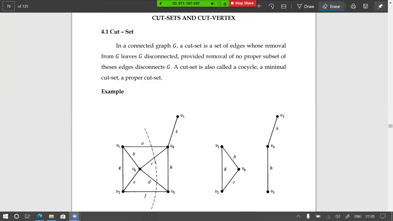 Cut Set And Cut Vertex In Graph Theory YouTube Cut Set And Cut Vertex In Graph Theory YouTube