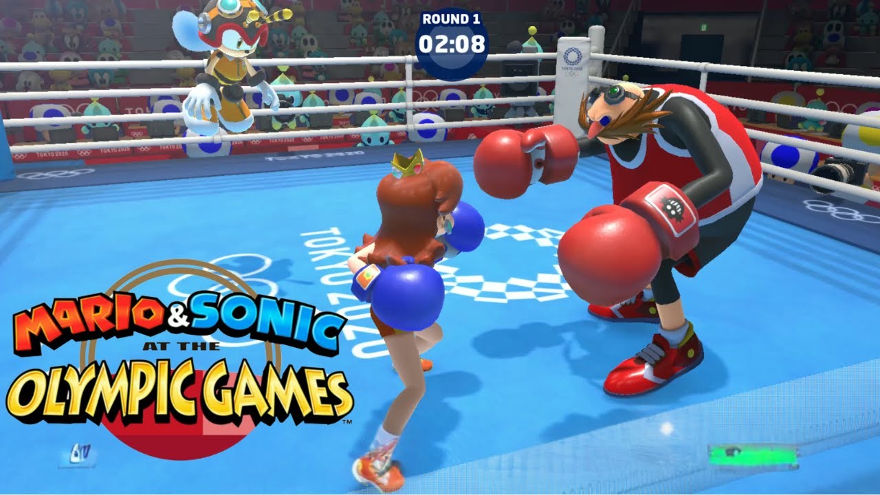Mario & Sonic At The Olympic Games Tokyo 2020 Boxing (Hard) Gameplay ...