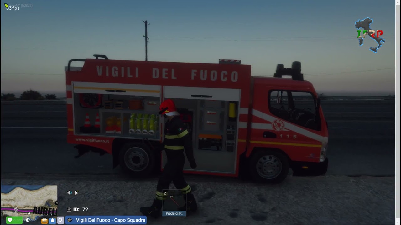 [FIVEM] ITALY FULL RP/VIGILI DEL FUOCO/FUMO DA VEICOLO IN AUTOSTRADA ...