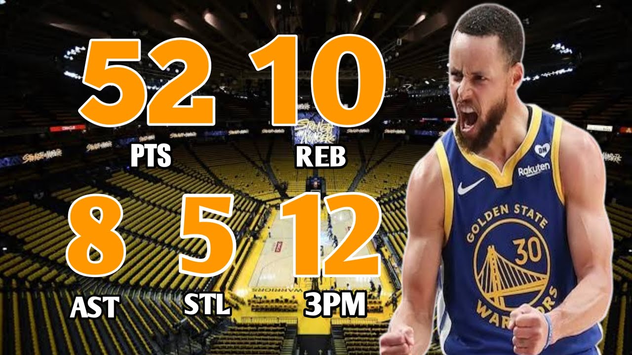 STEPHEN CURRY IS ON FIRE 🔥52 PTS , 12 3PM in WIn Over Memphis Grizzlies ...