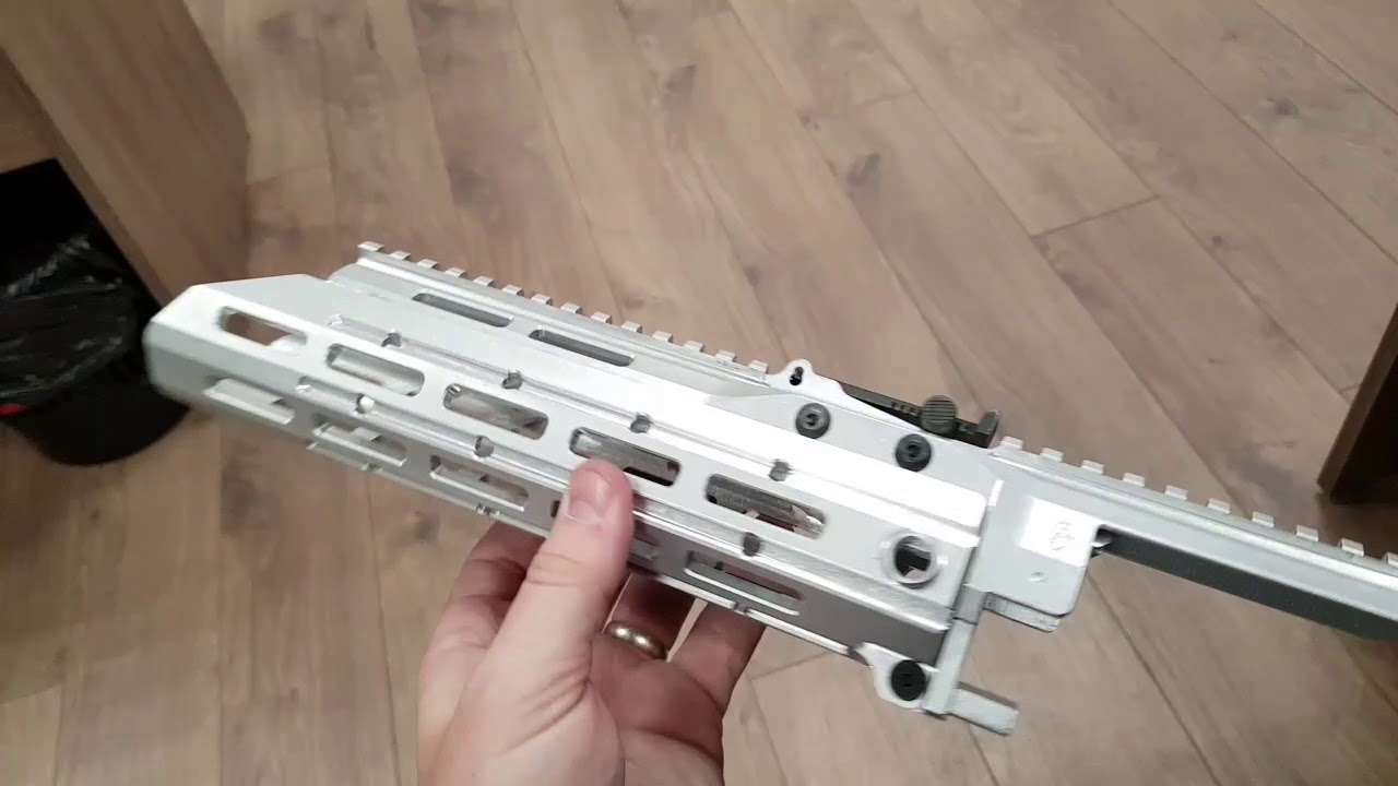 SAG AK mk2 chassis with milled Bushmaster ACR foreend - YouTube