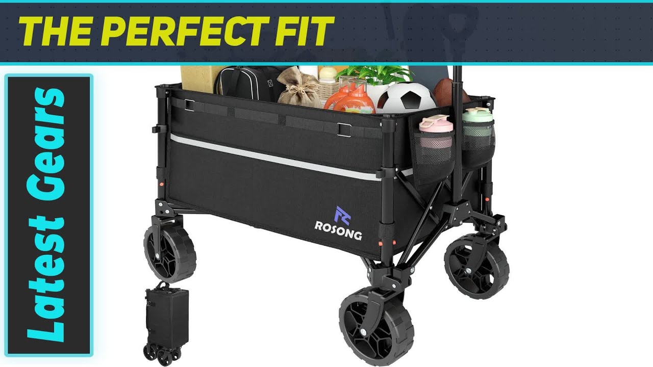 ROSONG Wagon Cart: The Ultimate Outdoor Companion - YouTube