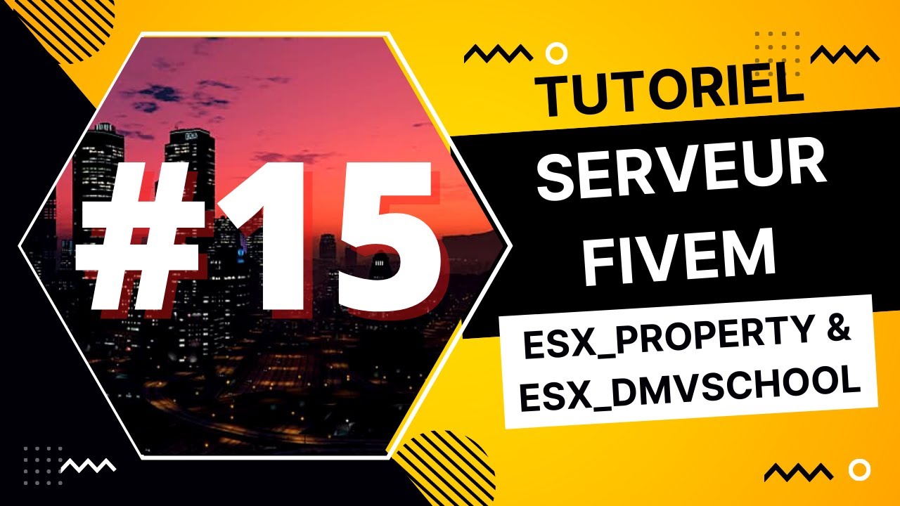 CRÉER SON SERVEUR GTA RP - FIVEM (INSTALLER ESX_PROPERTY & ESX_DMVSCHOOL) #15 - YouTube
