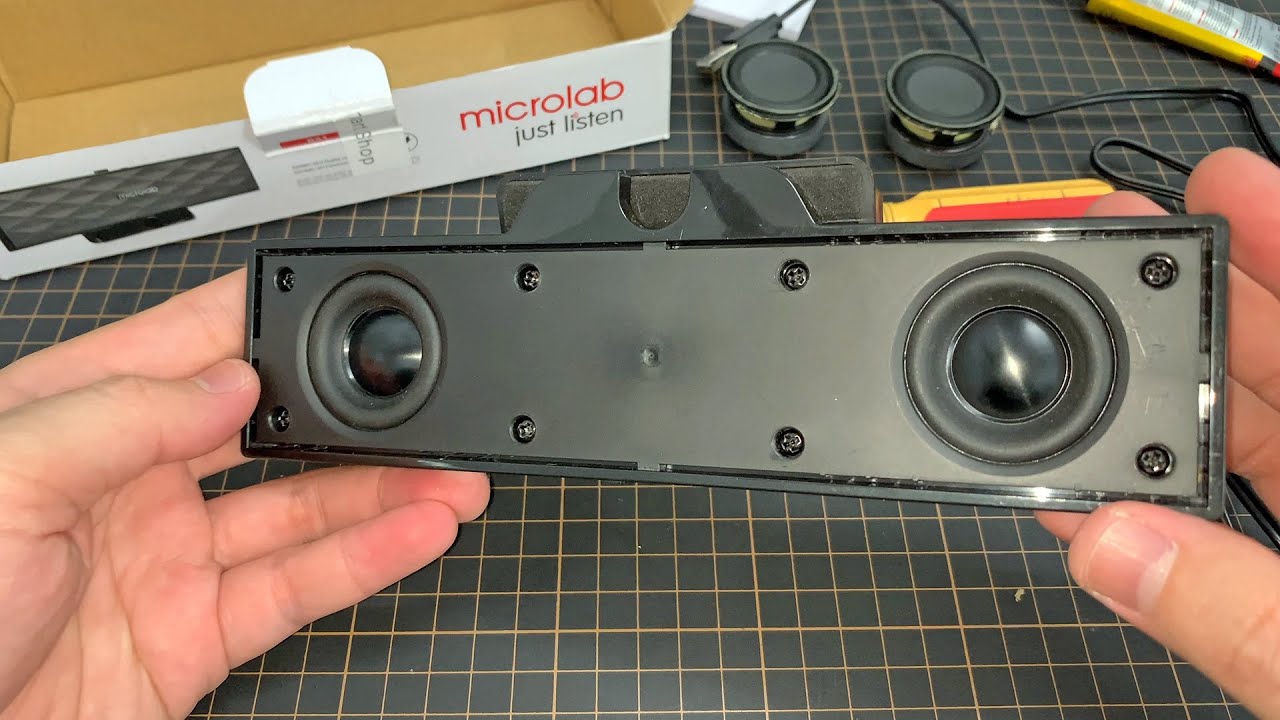 Teardown Microlab B51 - Disassemby and replace super bass speaker 1.5 ...
