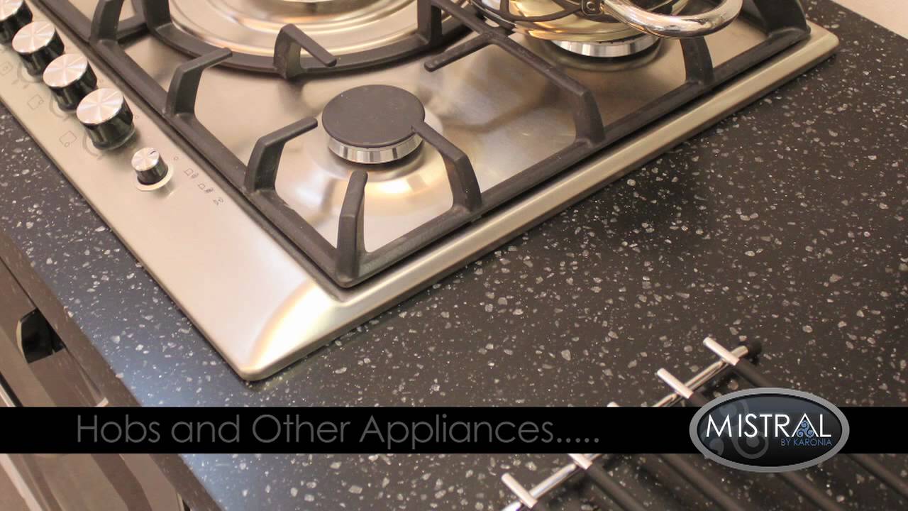 Karonia - Mistral Solid Surface Worktops - YouTube