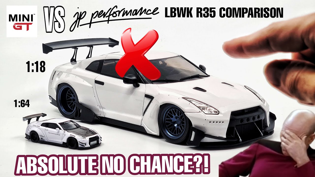 JP Performance 1:18 VS MiniGT 1:64 - LBKW R35 GTR comparison! | Where ...