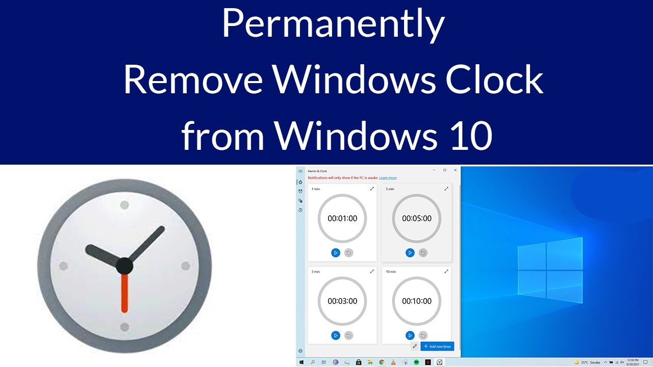 How to Uninstall Windows Clock App in Windows 10? - YouTube
