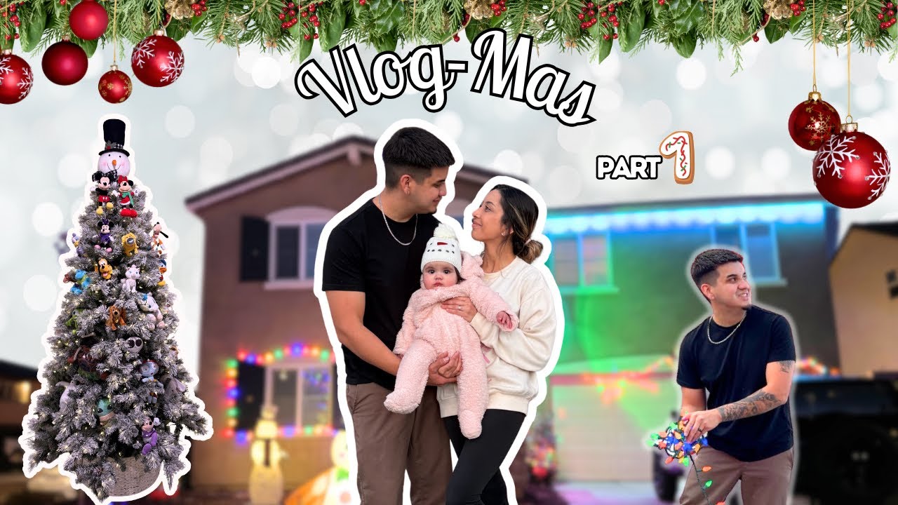 OUR FIRST VLOGMAS! Part 1: Decorating our House for Christmas - YouTube