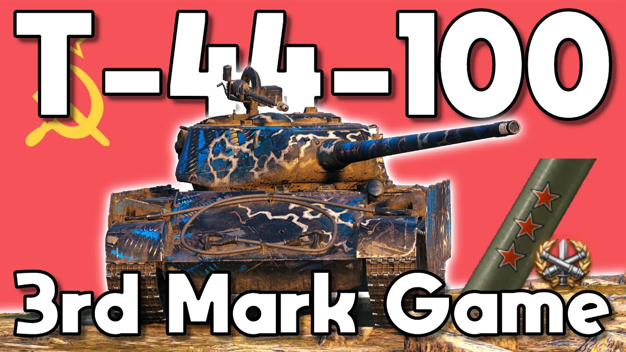 How To PLAY & 3 MARK The T-44-100 (7k Mark Game!) - YouTube
