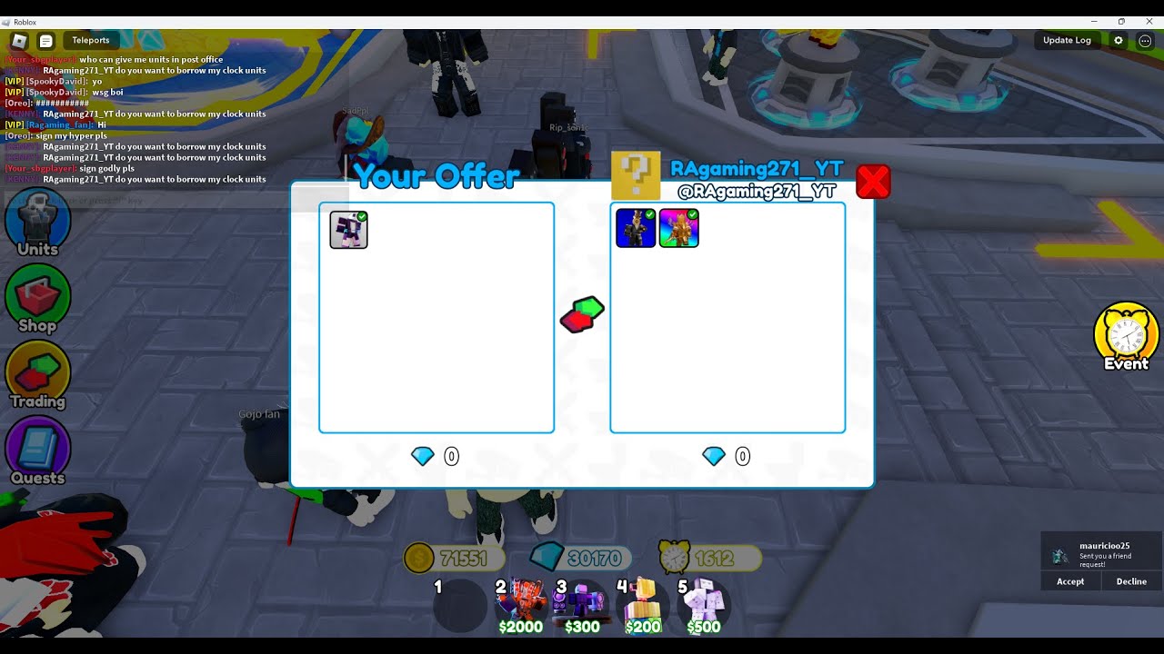 Signing units FOR FREE Live Roblox TTD - YouTube