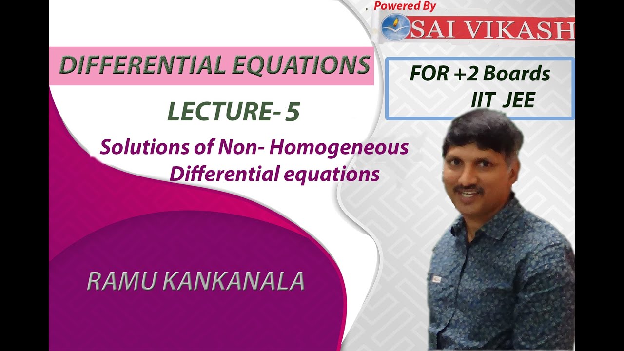 Non Homogeneous Differential Equations YouTube non-homogeneous-differential-equations-youtube