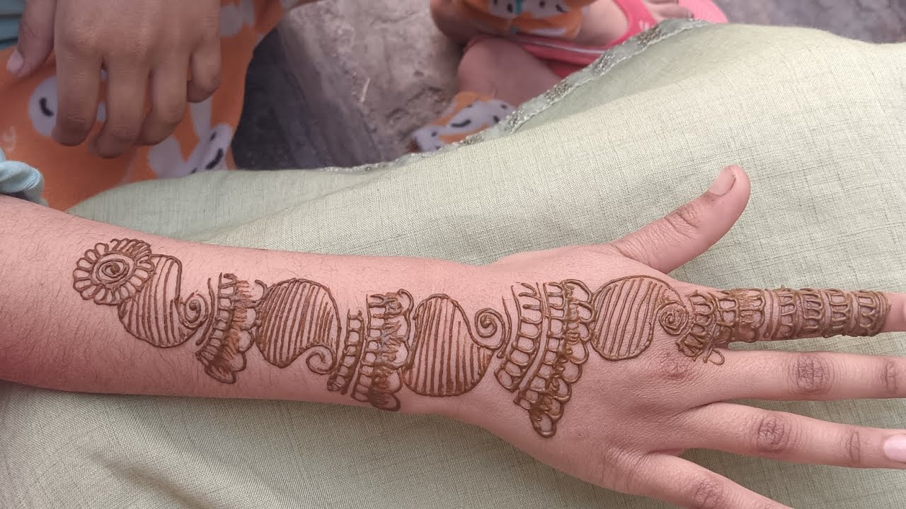 Simple bell mehandi design ll for kids ll #trending #mehandi #ytshorts ...