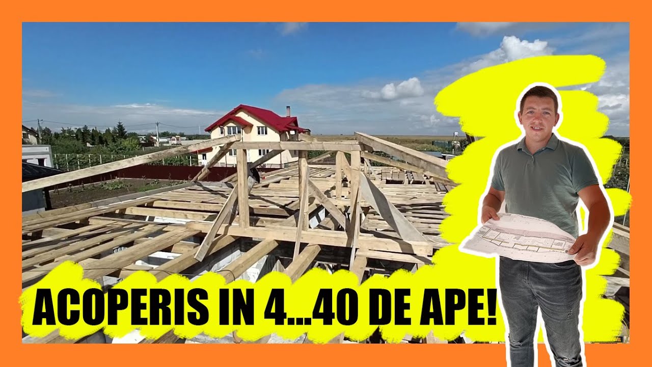 Am incept ACOPERISUL!Cum se face un acoperis in patru ape? - YouTube