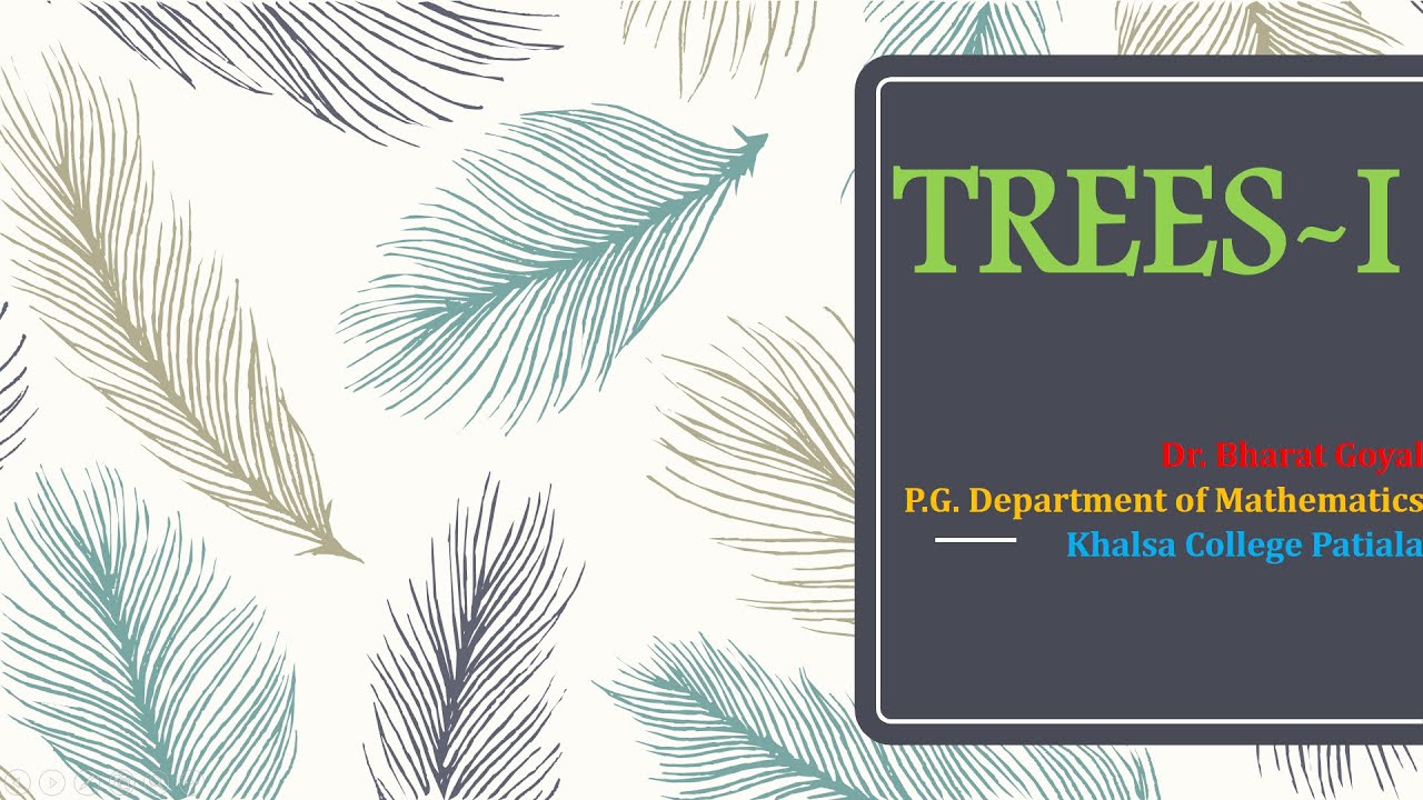 Trees-I, Discrete Mathematics, Under Graduate Level - YouTube