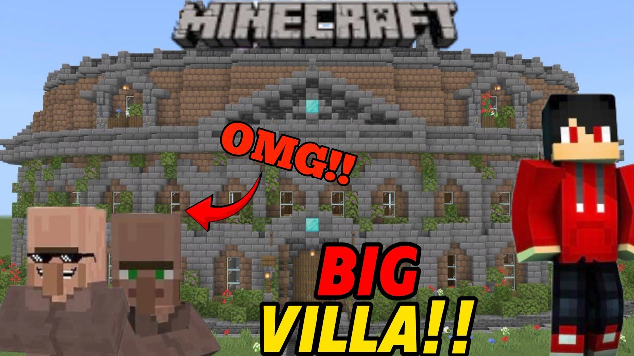 I Build Big VILLA For Nallay Villegers🤣 In Minecraft Hardcore#4 - YouTube