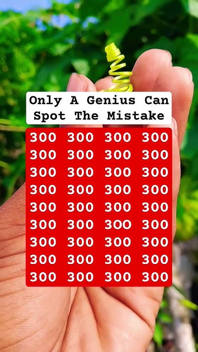 Only A Genius Can Spot The Mistake #shorts #puzzlegame #brainteaser - YouTube