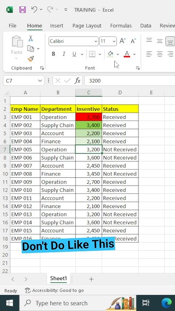 How To Use Color Scale In One Click | Time Saving | Shorts #excel #exceltricks #excelshortcuts ...
