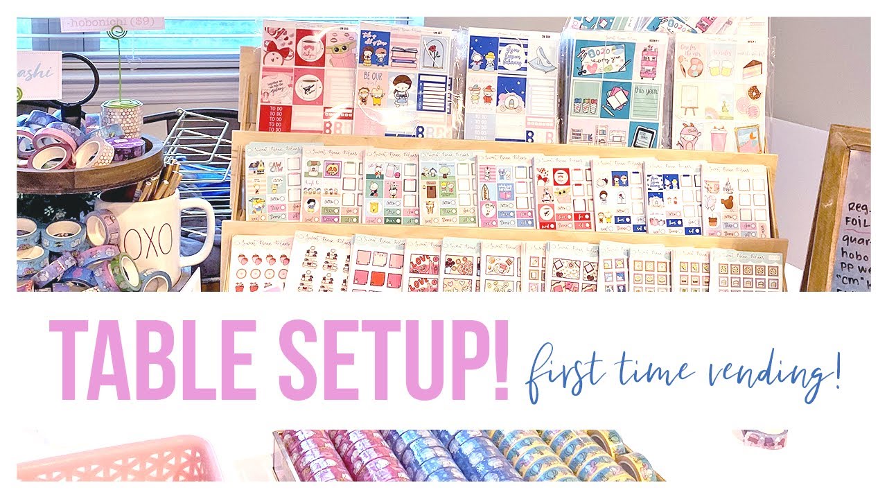 Setting Up a Vending Table | First Time! - YouTube