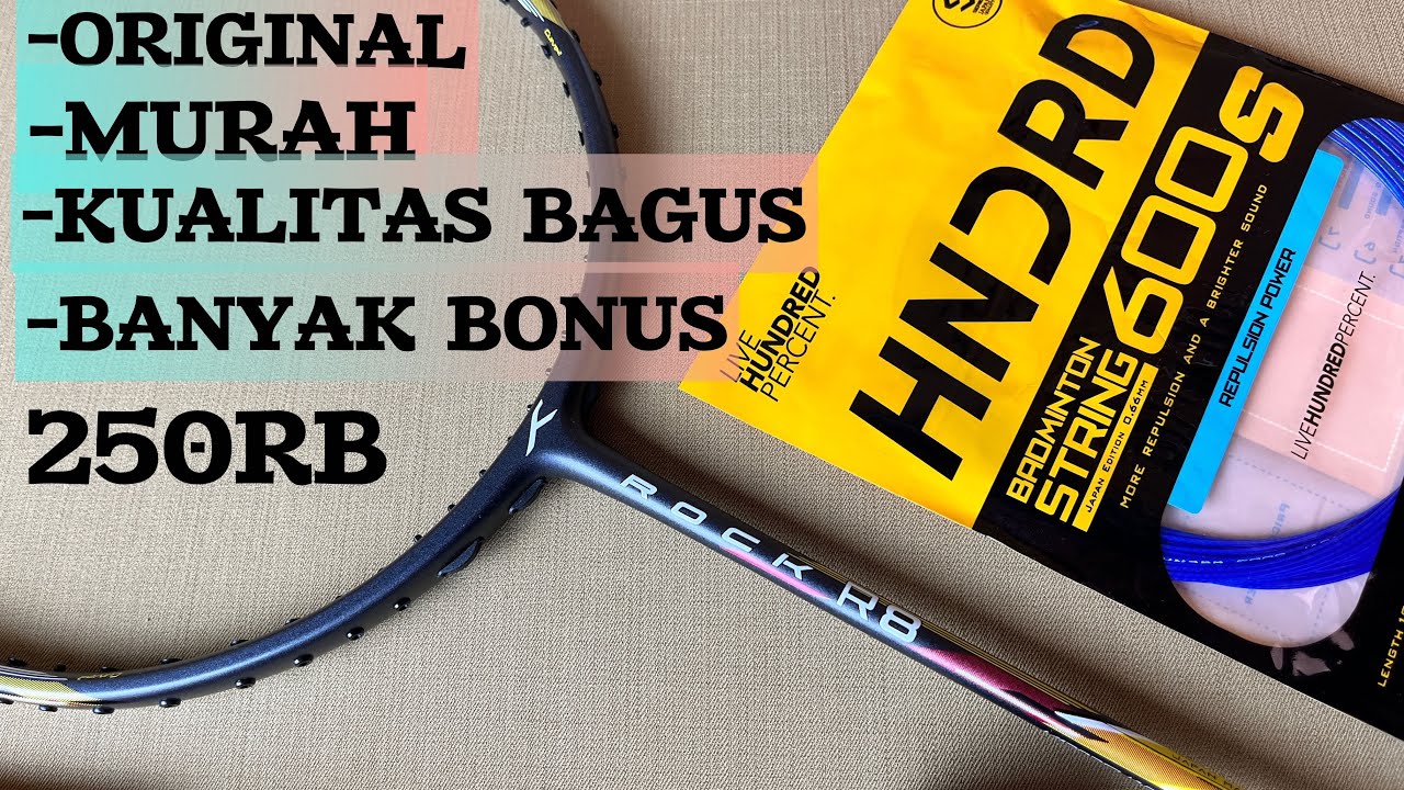 RAKET HUNDRED ROCK R8 | 200Rb an COCOK UNTUK KAUM REBAHAN - YouTube