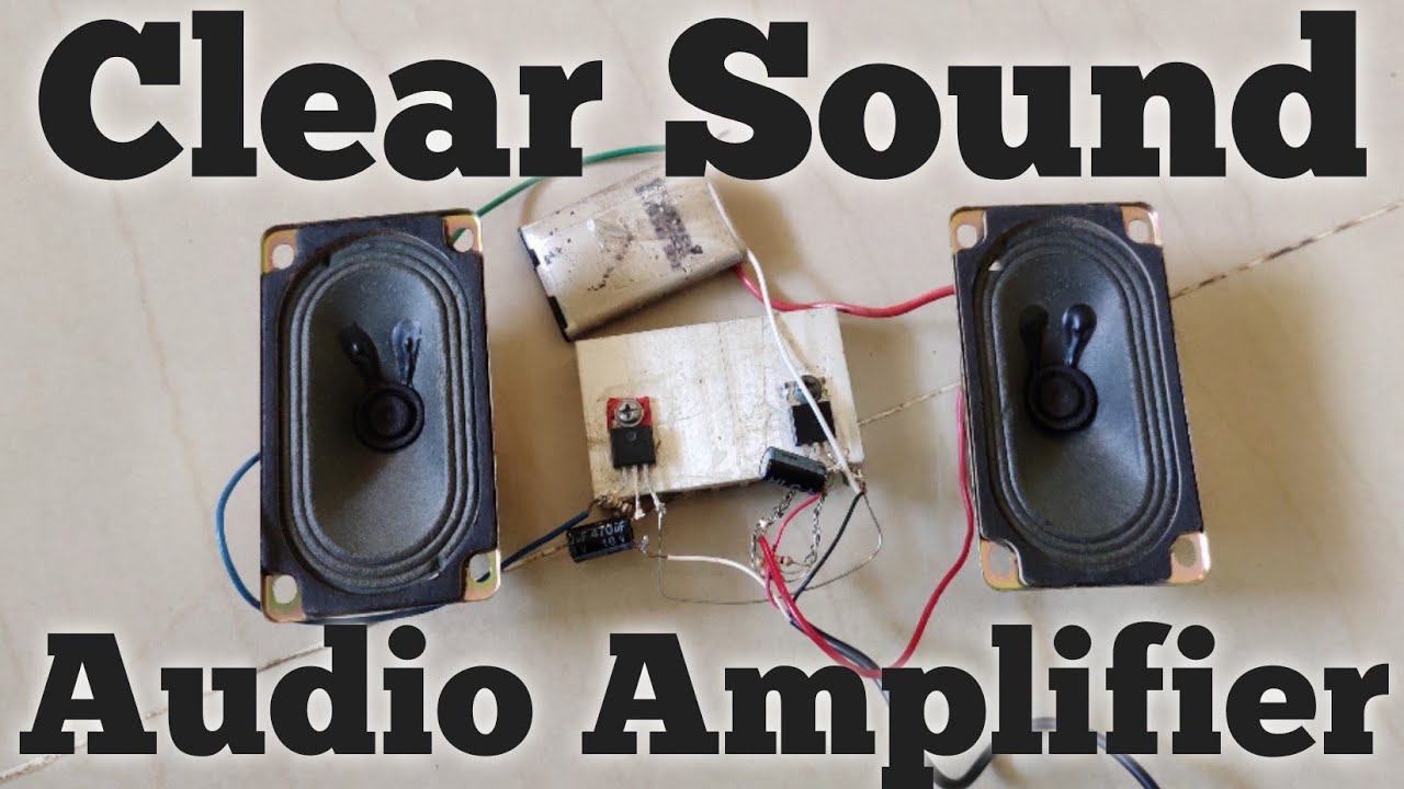 How to make left-right audio amplifier using LM7805 transistor ...