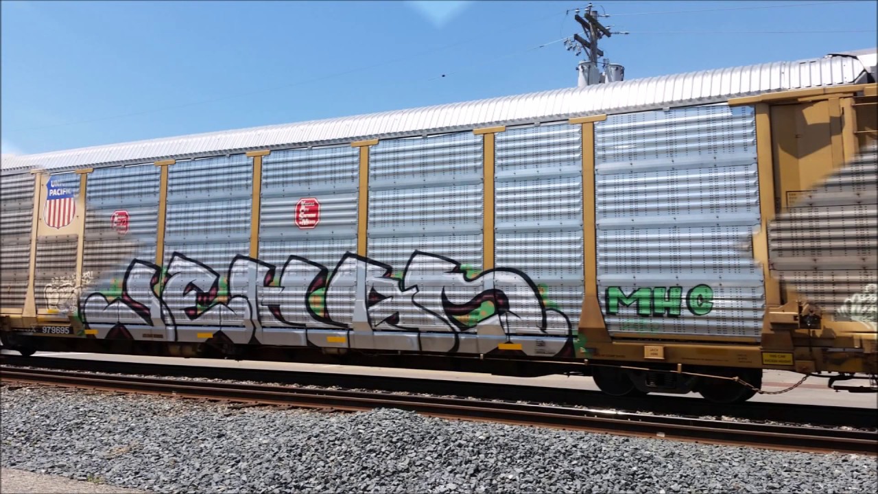 Autorack Graffiti July 2017 - YouTube