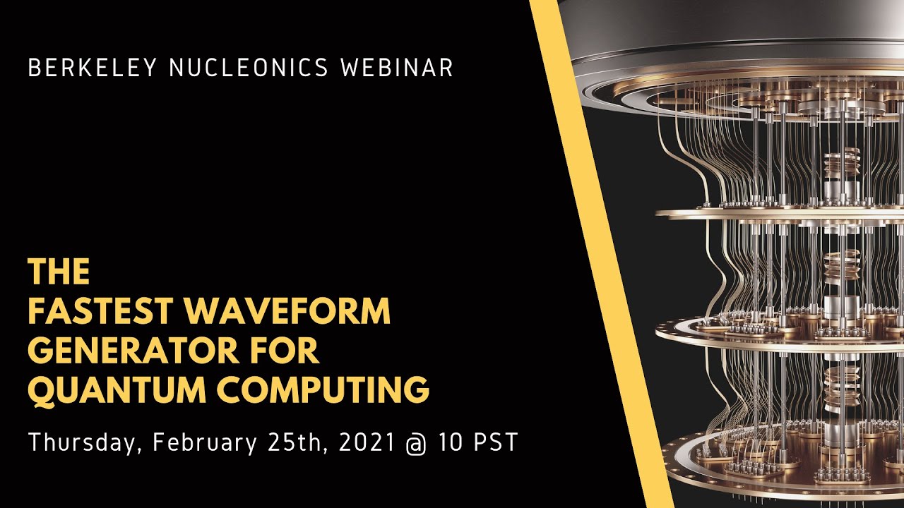 Webinar | The World's Fastest 16bit AWG for Quantum Computing - YouTube