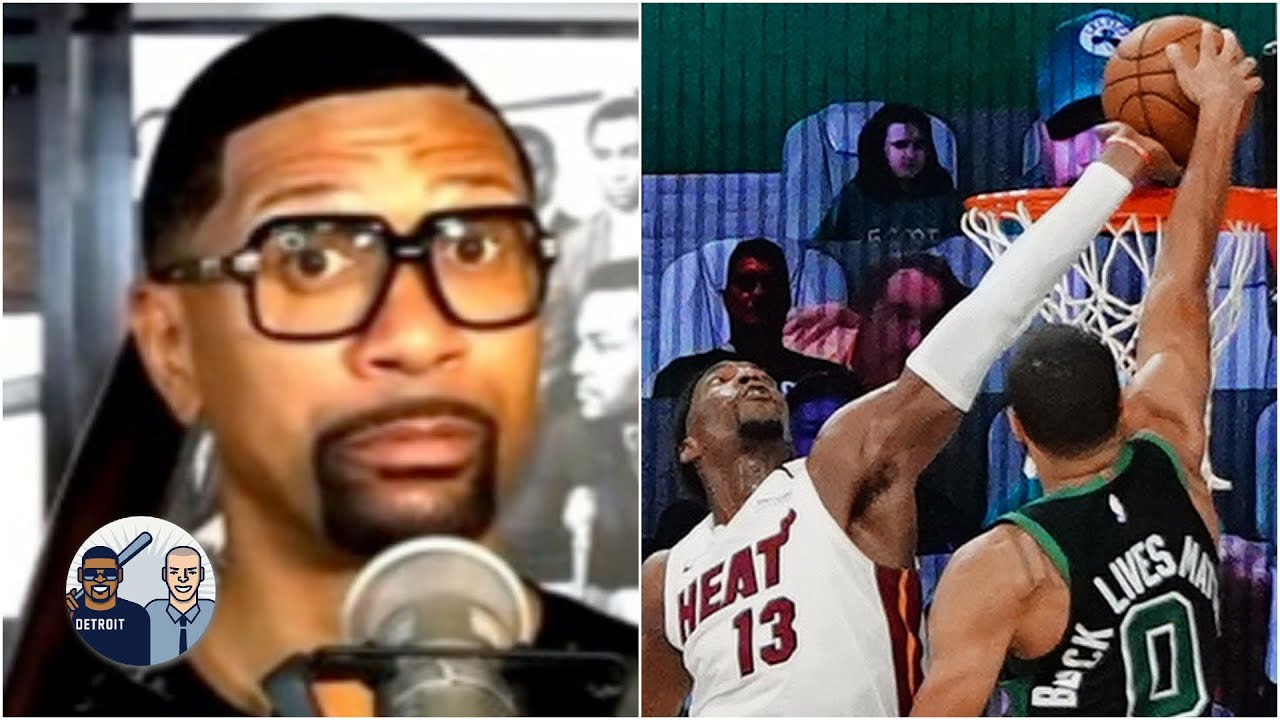 Jalen Rose reacts to Bam Adebayo's block on Jayson Tatum | Jalen ...