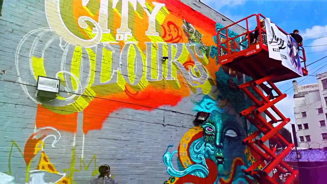 City of Colours, Street Art Festival. Birmingham 18th June 2016 - YouTube