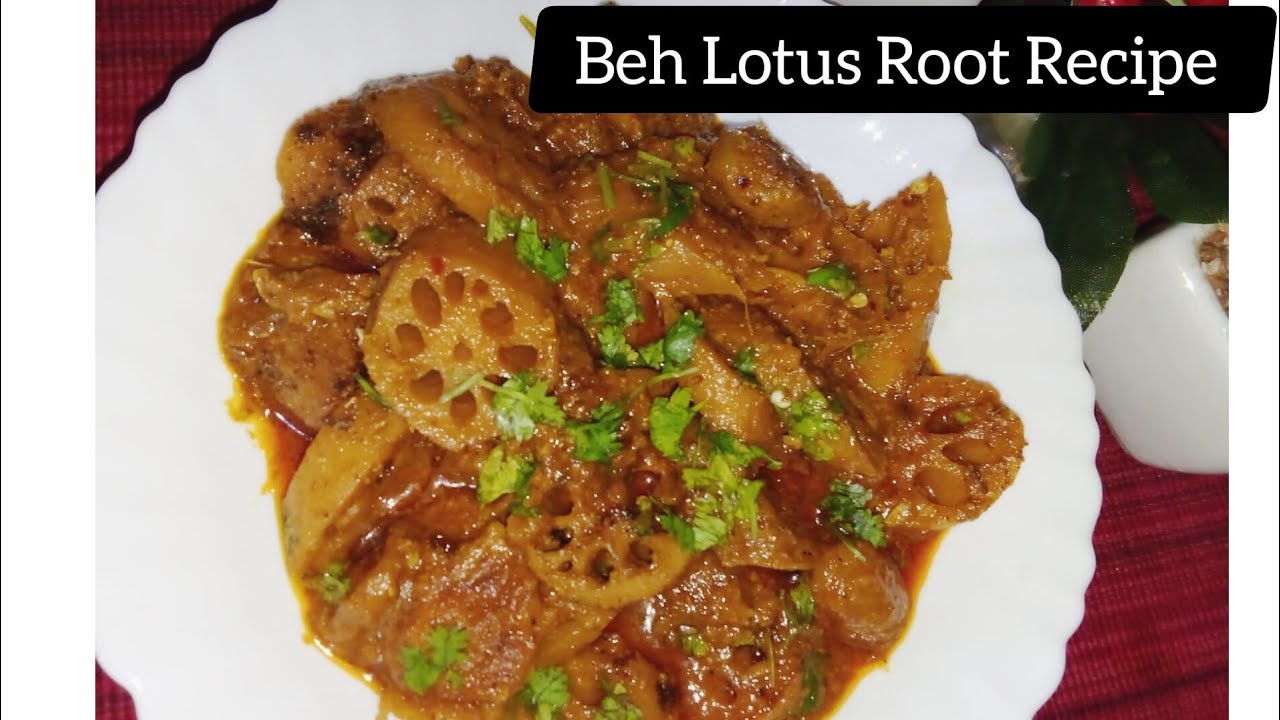 Sindhi Beh | khutty Beh | Lotus Root Vegetable | easy to cook and ...