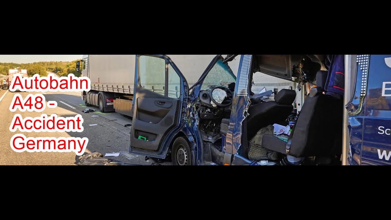 Autobahn accident A48 Germany| unfall Autobahn 2022 A48 Deutschland ...