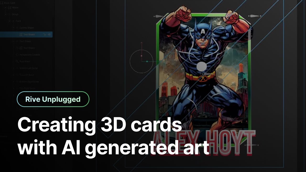 Creating 3D cards for desktop and mobile - Rive + Midjourney AI - YouTube