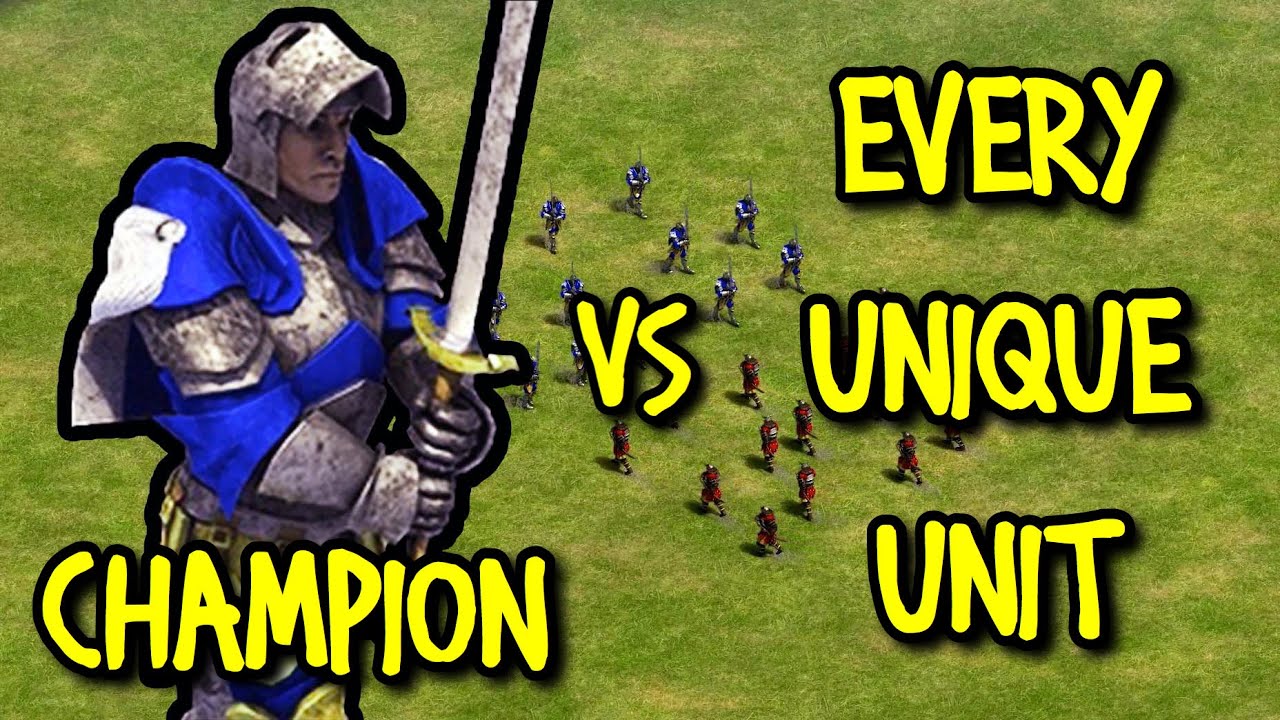 CHAMPION (Britons) vs EVERY UNIQUE UNIT | AoE II: Definitive Edition ...