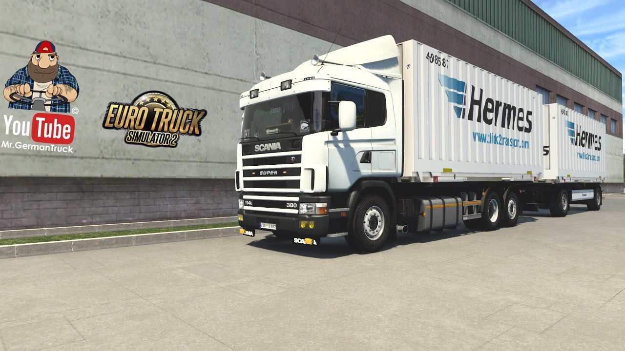 [ETS2 v1.43] Scania RJL Swap Body Addon v1.1 *Wechselbrücke* - YouTube