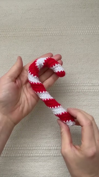 Crochet a Candy Cane in 1 Hour! | #amigurumi - YouTube