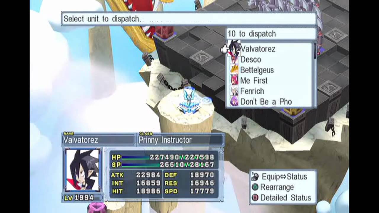 Disgaea 4 Training Spots - Fenrich ( Mt.Ordeals 4) - YouTube