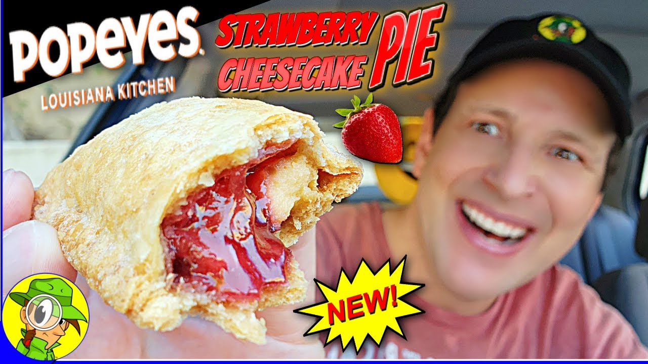 Popeyes® ⚜️ STRAWBERRY CHEESECAKE FRIED PIE Review 🍓🥧 | Peep THIS Out ...