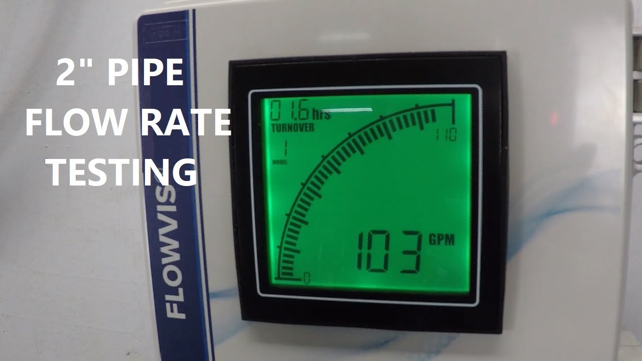 Maximum Flow Test In 2" Pool Pipes - YouTube