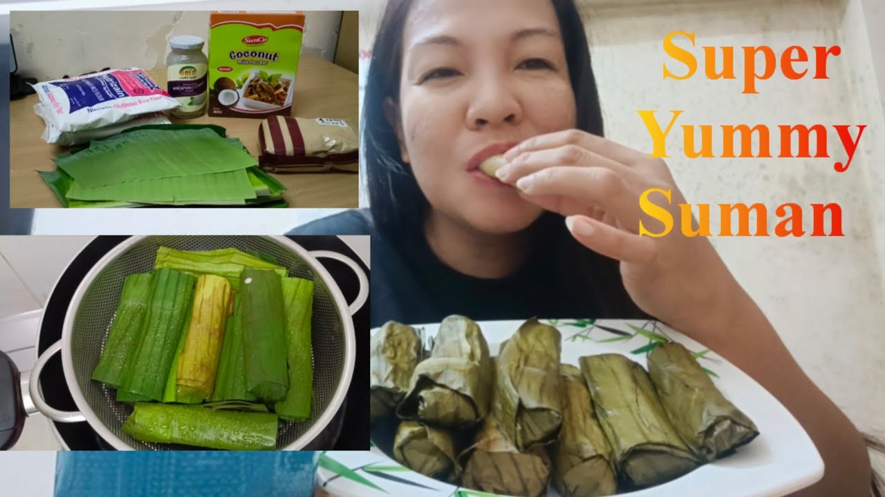 Suman na may latik | Bucayu | Glutinous rice powderV#82 - YouTube