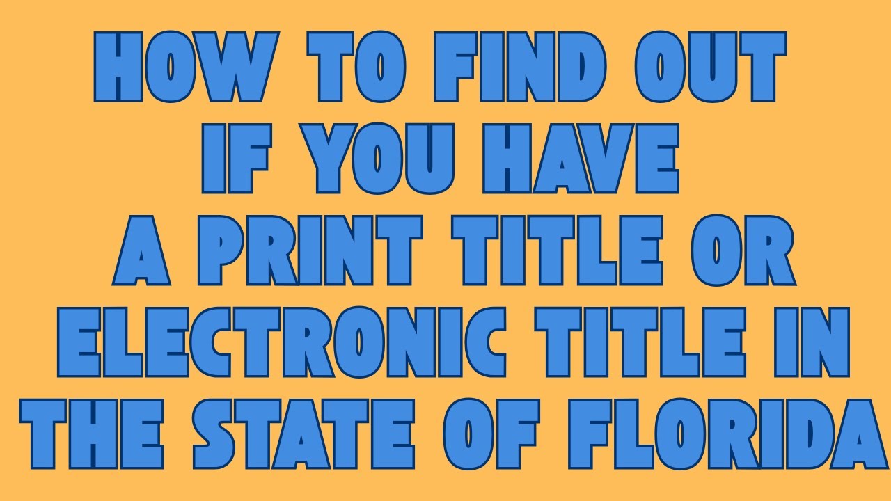 How To Find Out if You Have a Print Title Or Electronic Title In The ...