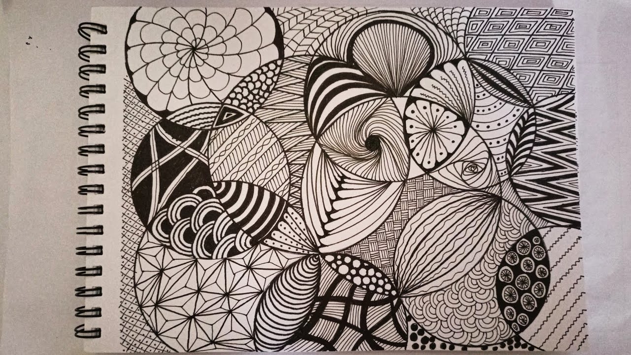 zentangle tutorials || zendoodle || zentangle art - YouTube